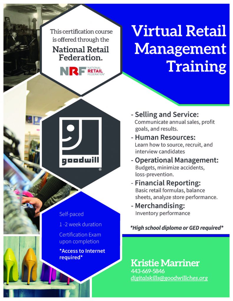 Retail Management Training - Goodwill Industries of the Chesapeake