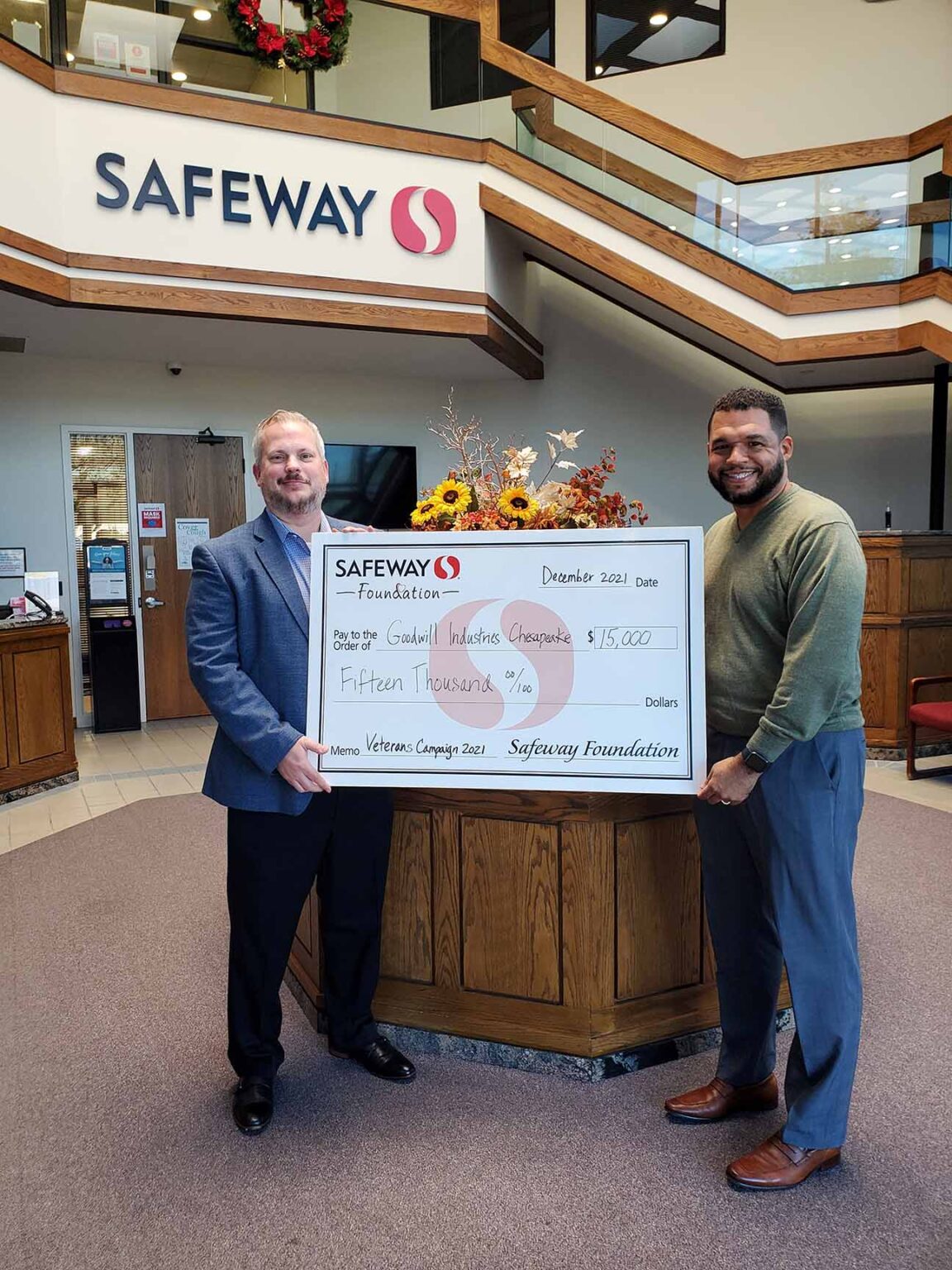 Thank you to the Safeway Foundation! - Goodwill Industries of the ...