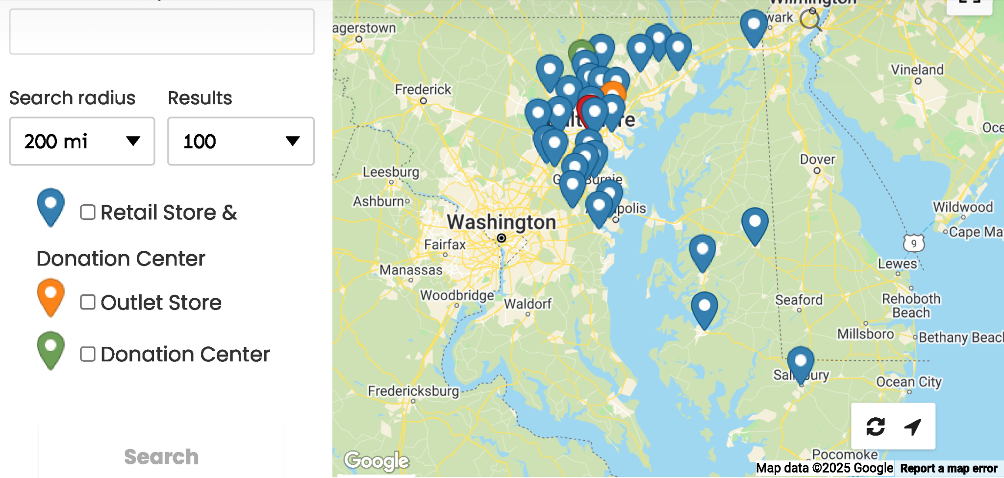 Where to Find Goodwill Industries of the Chesapeake Donation Centers ...