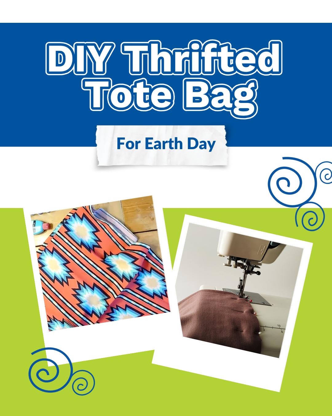 DIY Tote Bag: How to Make a Thrifted Tote Bag for Earth Day - Goodwill ...